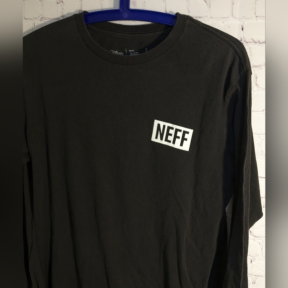Neff | Shirts | Neff X Disney Milano Mickey Mouse Ls Tee Black And ...
